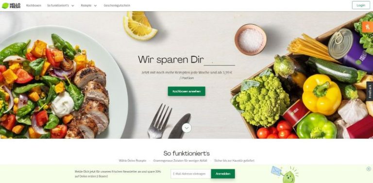 HelloFresh-Login: Anmeldung, Registrierung und Passwort vergessen ...