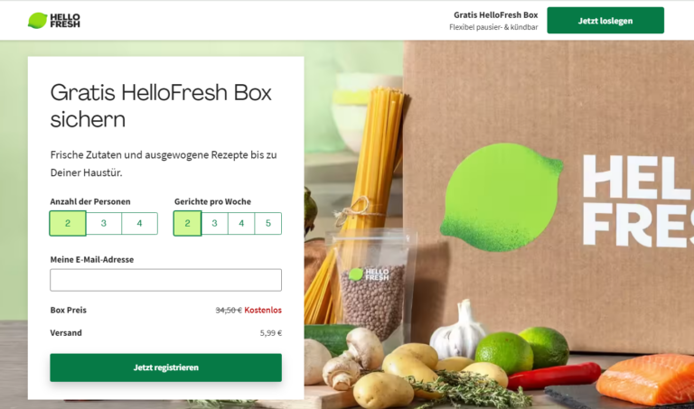 HelloFresh-Gratis-Box: Einlösen, verschenken und kündigen - KochboxGuru