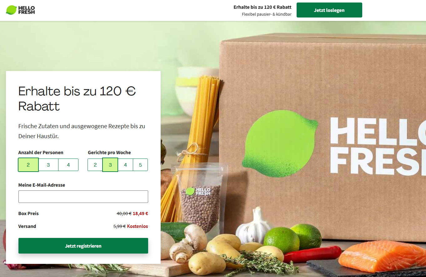 Mit diesem HelloFresh-Gutschein 120 € sparen (+ weitere Rabattcodes) - KochboxGuru