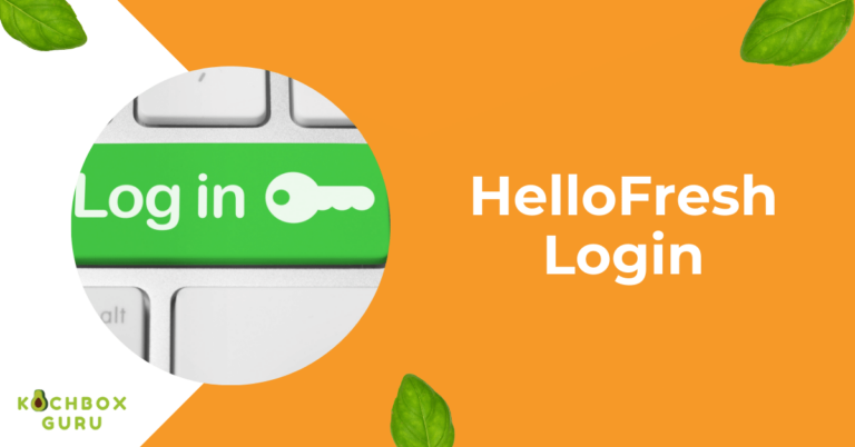 HelloFresh-Login: Anmeldung, Registrierung und Passwort vergessen ...